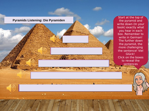 Listening pyramids - templates | Teaching Resources