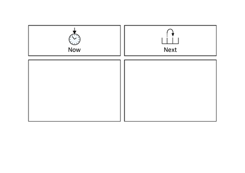 Now and Next Visual with Generic Classroom Activities (Widgit ...
