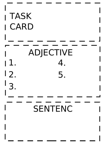 Adjective Task Cards KS1 | Teaching Resources