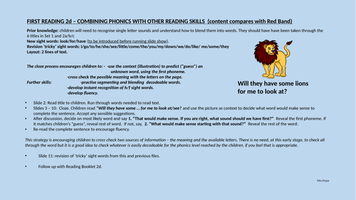 First Reading 2d Mrs Pryce's Funny Phonics | Teaching Resources