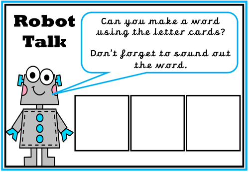 Robot CVC Words | Teaching Resources