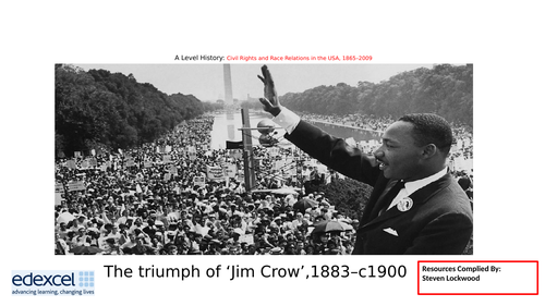 A-Level History: Civil Rights 5 - Triumph of Jim Crow Laws 1883-1900 ...