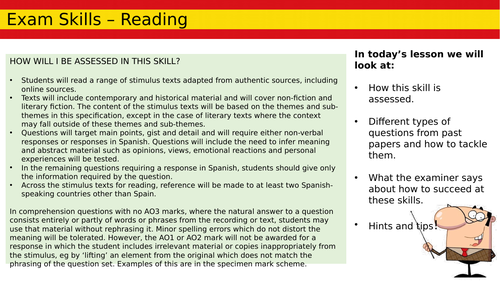 AS Reading Skills Lesson | Teaching Resources