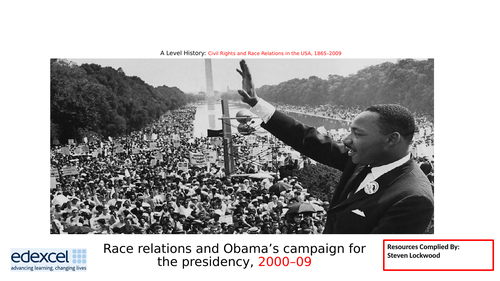 A-Level History: Civil Rights 19 - Obama Becoming President 2008 ...