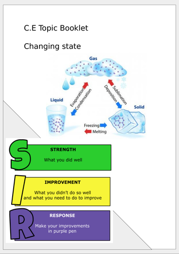 KS3 Changing state booklet | Teaching Resources