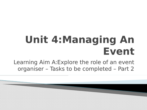 BTEC Business Level 3 Unit 4 Learning Aim A Part 2 | Teaching Resources