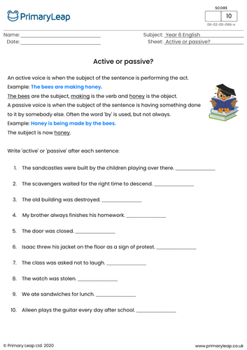 Active or passive? | Teaching Resources