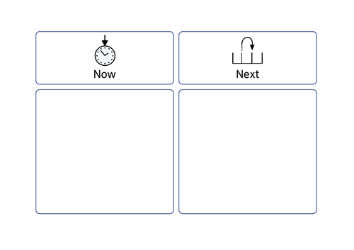 Now and Next visual timetable | Teaching Resources