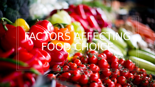Food choice | Teaching Resources