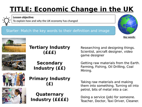 Changing Economic World L14 - AQA GCSE | Teaching Resources