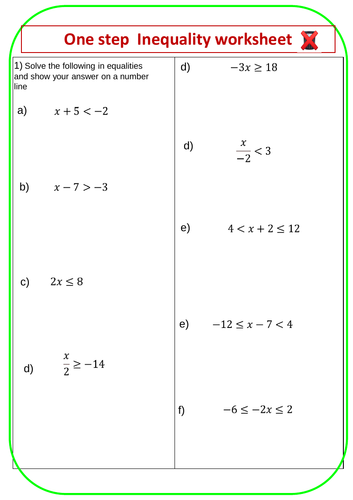 34 One Step Inequalities Worksheet Answers - support worksheet 34 One Step Inequalities Worksheet Answers - support worksheet