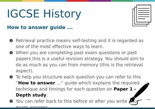Edexcel IGCSE History Paper 1 How to guide ... | Teaching Resources Edexcel IGCSE History Paper 1 How to guide ... | Teaching Resources