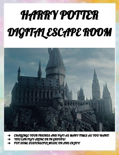 HARRY POTTER DIGITAL ESCAPE ROOM! | Teaching Resources