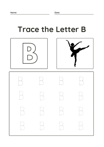 Trace Letter B | Teaching Resources