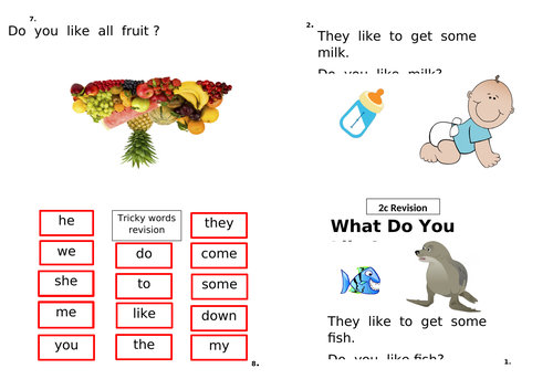 First Reading Book 2c Revision Mrs Pryce's Funny Phonics | Teaching ...