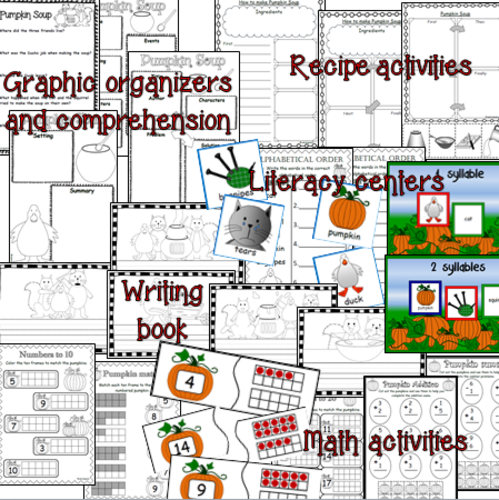 Pumpkin Soup- Book study unit PLUS Math and Science activities ...