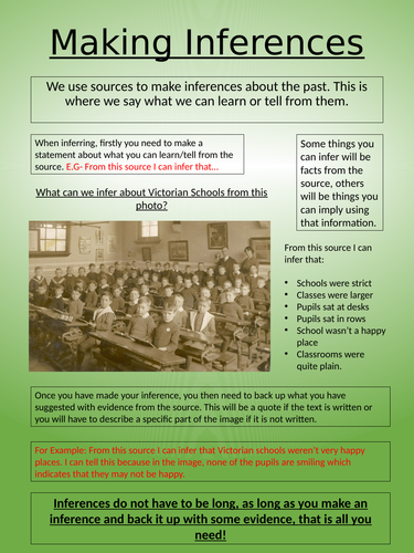 Inference display | Teaching Resources Inference display | Teaching Resources
