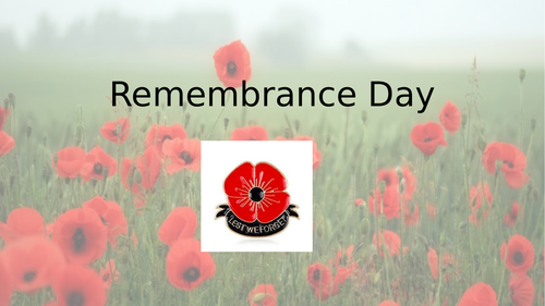 Remembrance Day assembly | Teaching Resources