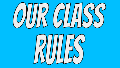 Classroom rules posters and display header/title | Teaching Resources