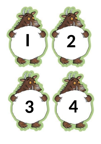 Gruffalo numbers 1-12 | Teaching Resources