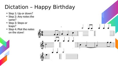 GCSE Music - Musical Dictation Tips and exercise | Teaching Resources