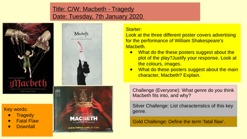 Ks3 Macbeth - Lesson 1 | Teaching Resources