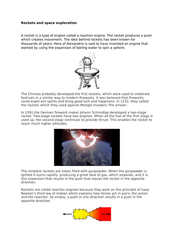 Rocket Comprehension | Teaching Resources