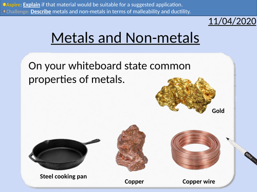 GCSE Chemistry: Metals and Non-metals | Teaching Resources