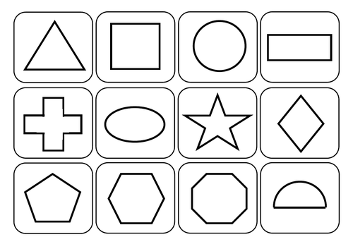 Shapes and words matching - Autism/ASC/SEN/Maths | Teaching Resources