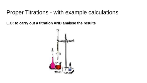 Proper Titration calculation method | Teaching Resources Proper Titration calculation method | Teaching Resources
