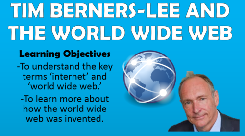 Tim Berners-Lee and the World Wide Web - KS2 Computing Lesson ...