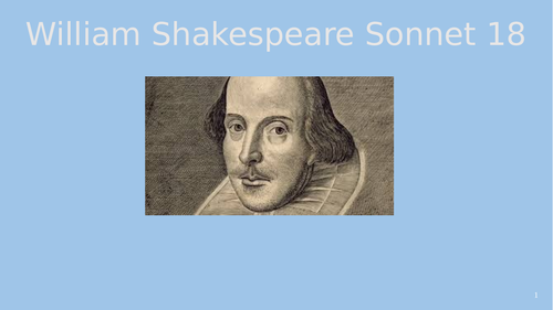 Shakespeare Sonnet 18 Year 6 poetry PPT | Teaching Resources