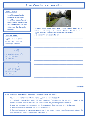 Acceleration - Practical Pack | Teaching Resources