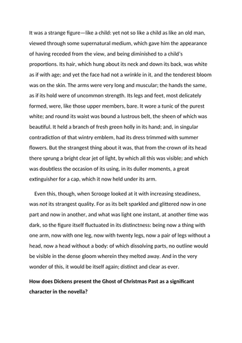 Ghost of Christmas Past Lesson | Teaching Resources