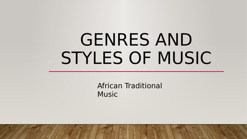 Introduction to African Music | Teaching Resources
