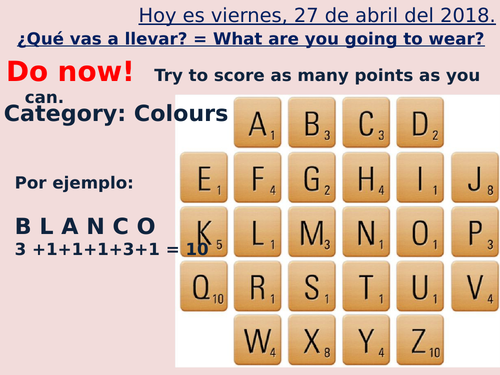 Viva 2 Module 4.4: Spanish near future - voy a llevar | Teaching Resources