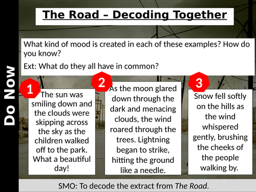 Language Paper 1 - The Road | Teaching Resources