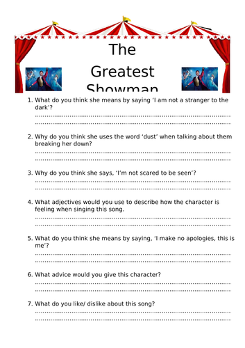 The Greatest Showman | Teaching Resources