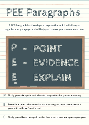 English Posters - PEE Paragraph and Persuasive Techniques GCSE ...