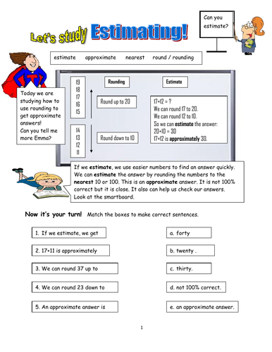 Estimating Numbers! | Teaching Resources