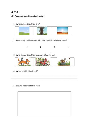Stickman Activities | Teaching Resources