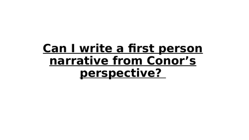 A Monster Calls First person narrative | Teaching Resources