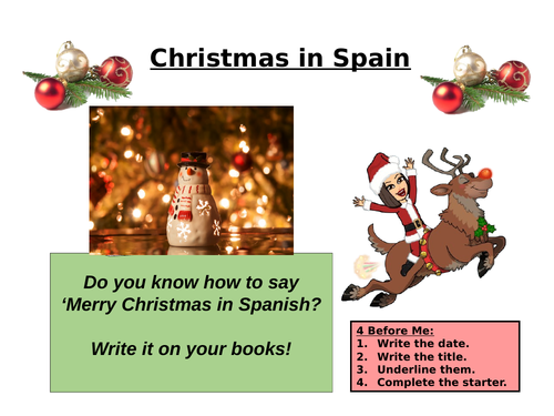 Spanish Christmas lesson | Teaching Resources