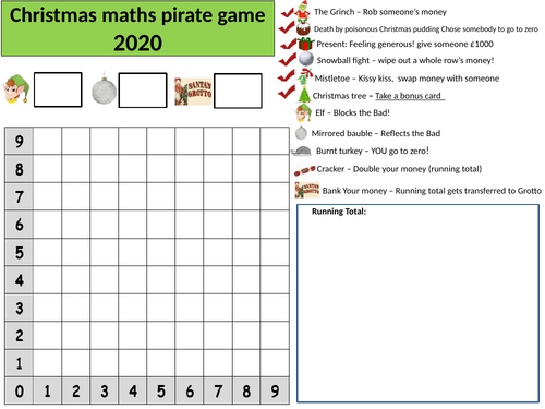 Maths Christmas Pirates 2020 | Teaching Resources