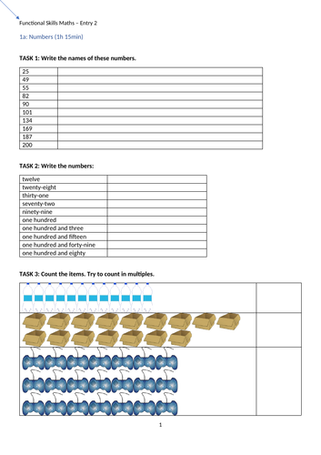 Functional Skills Maths E2 | Teaching Resources