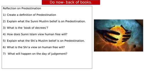 AQA 9-1 Beliefs Unit- Islam and Afterlife | Teaching Resources