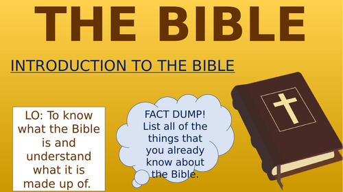 The Bible - Introduction to the Bible! | Teaching Resources