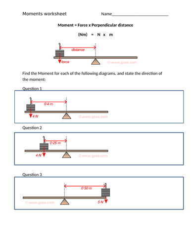 AQA GCSE Physics (9-1) - P8.7 Moments and equilibrium FULL LESSON ...