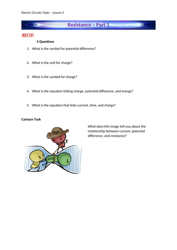 AQA GCSE Electrical Resistance Part 1: Modelling Resistance - Video and ...