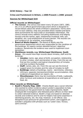 Edexcel GCSE History - Historical Sources and Primary Sources ...
